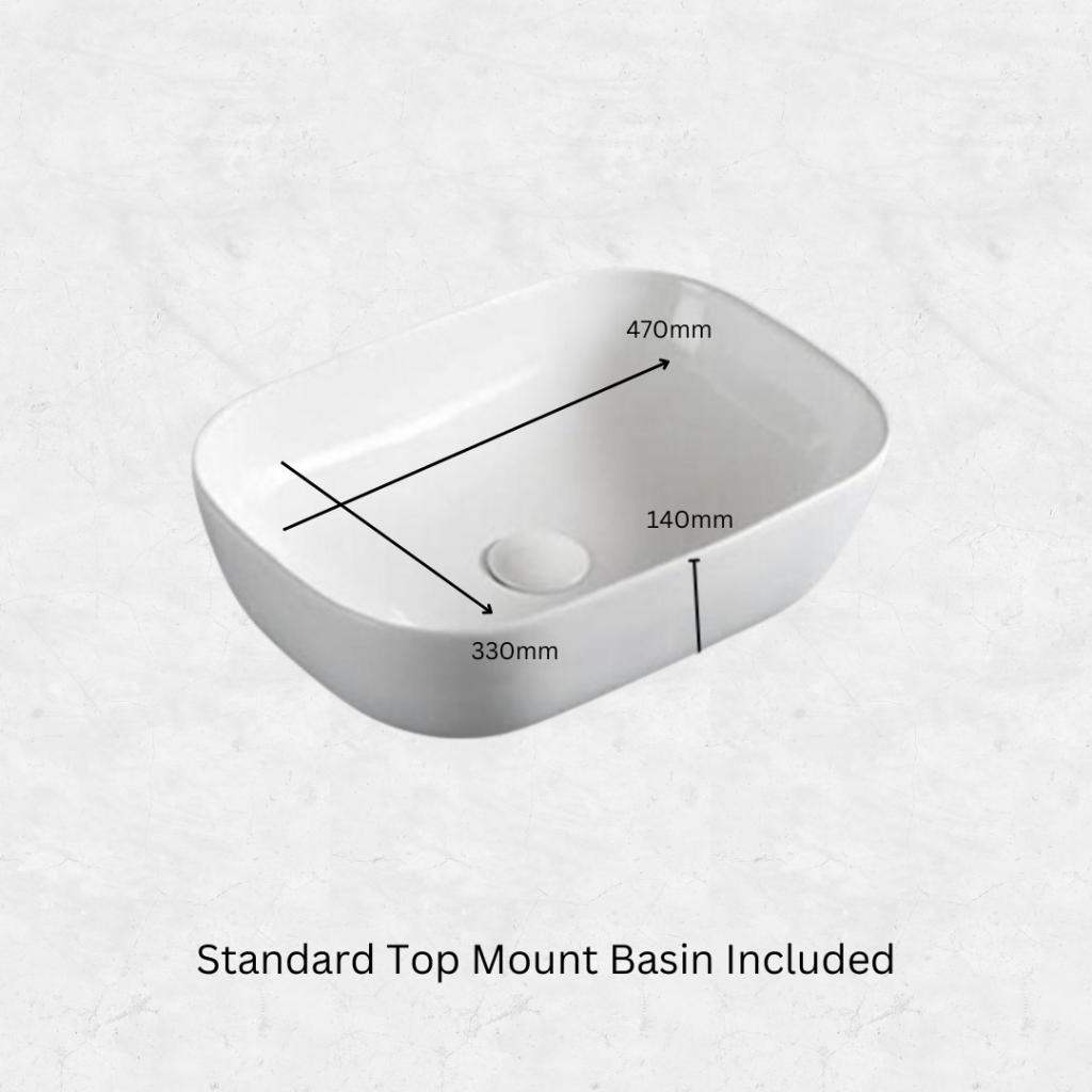 Mahogany-60TM | Eaco Top Mount Basin Cabinet - Uncle Heng