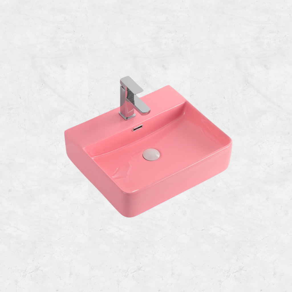 Eaco WHB-R3-PINK Glossy | Ceramic Wash Basin - Uncle Heng