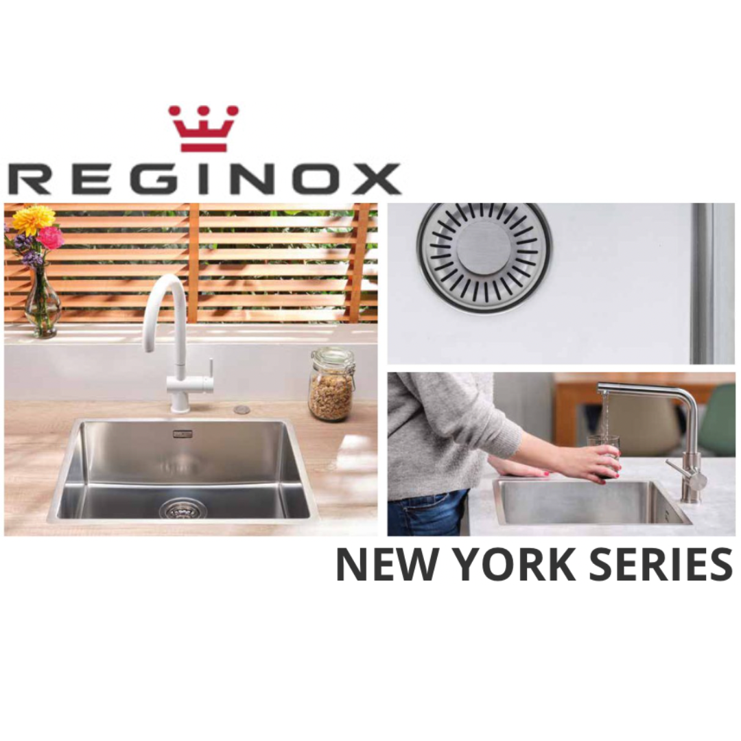 Reginox New York 40×40+ 40×40 Comfort Integrated Stainless Steel Sink ...